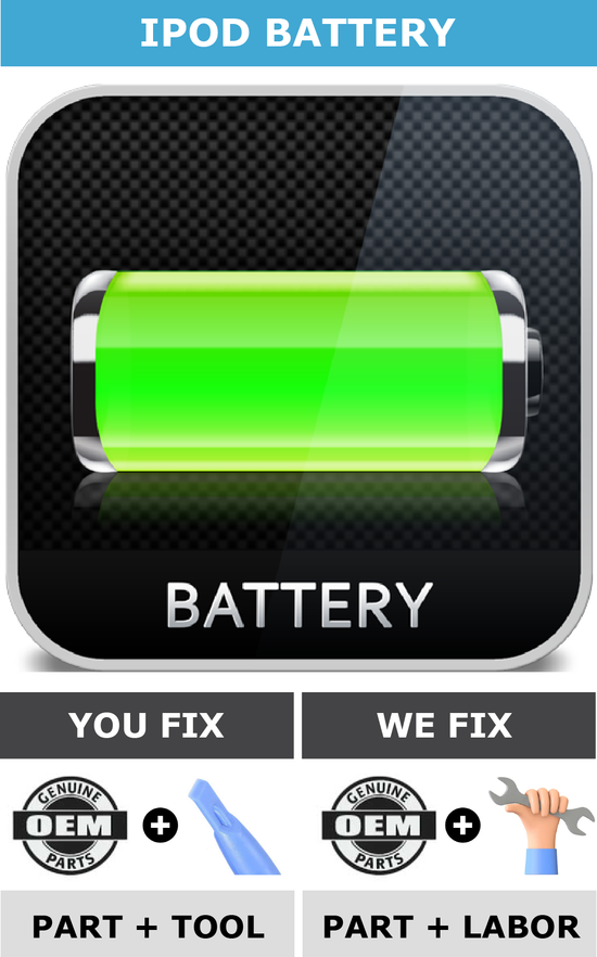 iPod Battery Replacement Kits & Services – iMods